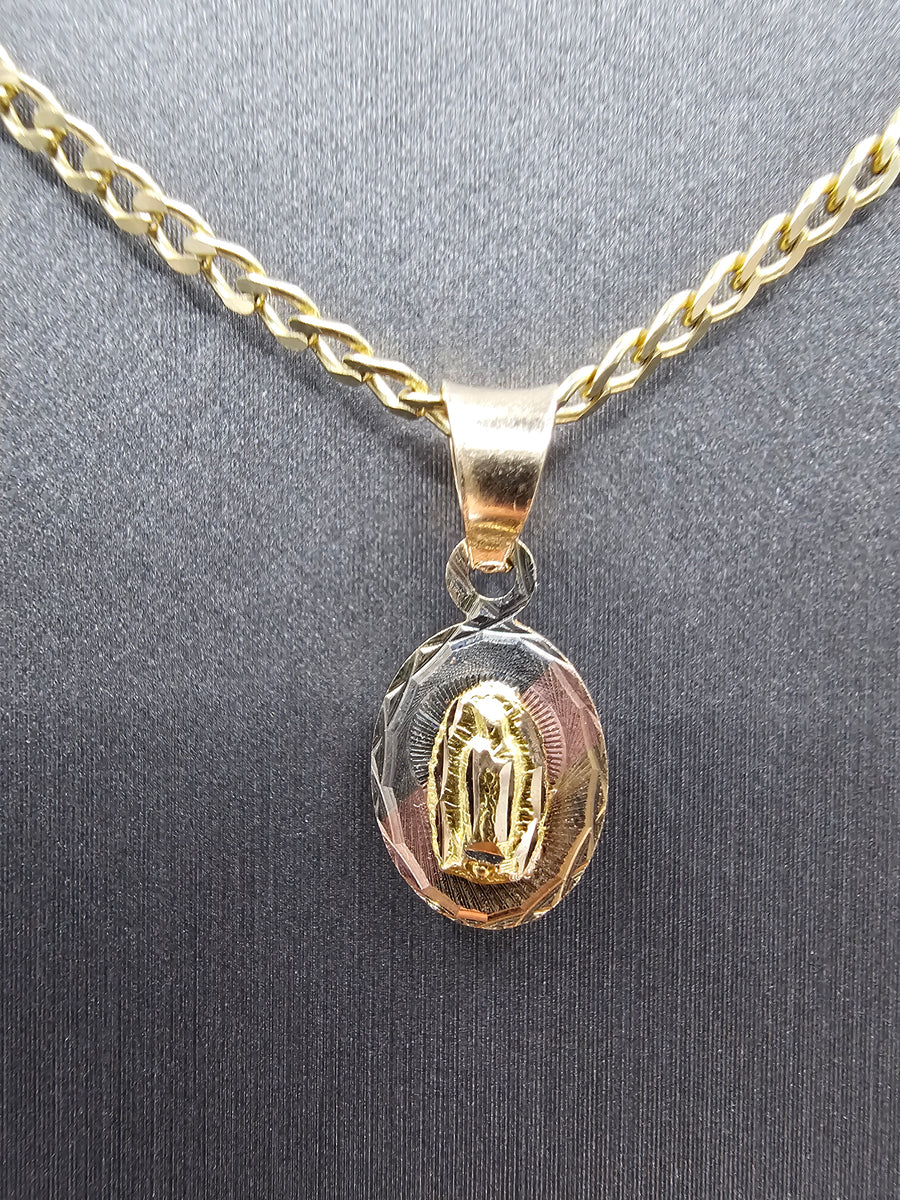 14k Gold Chain w/Pendant - Virgin Mary – Jessyjewelryshop
